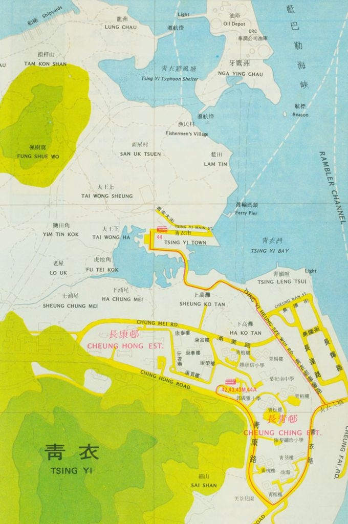 1984年青衣地圖 - 吹水台 - 香港高登討論區